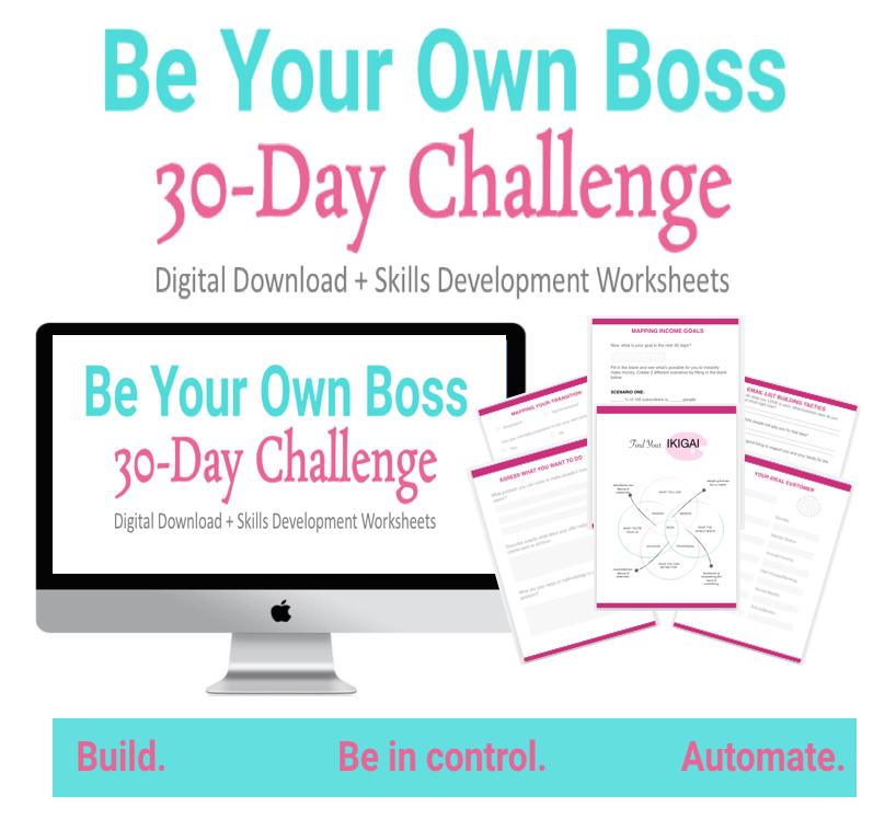 Be Your Own Boss 30-Day Challenge (Pre-launch) - MyBizbreakthroughs